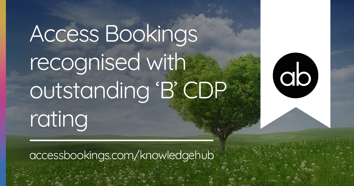 Access Bookings recognised with outstanding ‘B’ CDP rating | Knowledge Hub